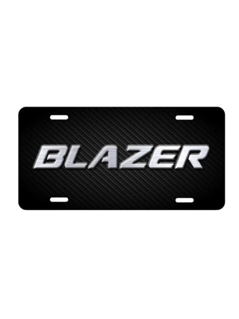 Accents | Chevy Blazer Black Silver Simulated Carbon Fiber Aluminum ...